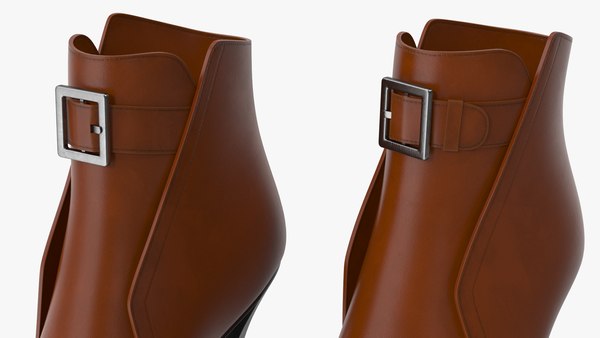 Leather Boots Women 3 3D model - TurboSquid 1756019
