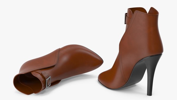 Leather Boots Women 3 3D model - TurboSquid 1756019