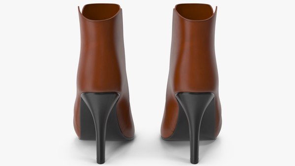 Leather Boots Women 3 3D model - TurboSquid 1756019
