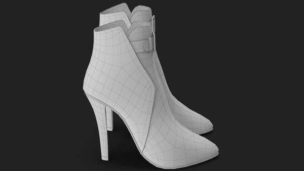 Leather Boots Women 3 3D model - TurboSquid 1756019