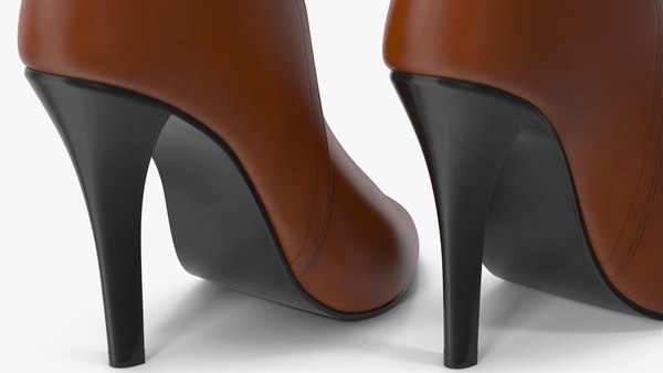 Leather Boots Women 3 3D model - TurboSquid 1756019