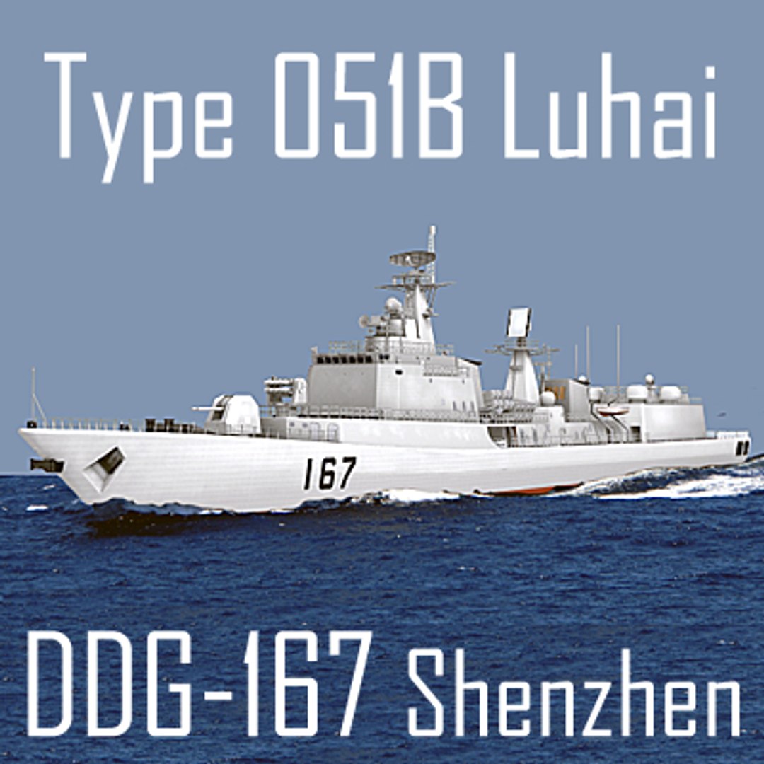 type 051b luhai class 3d model