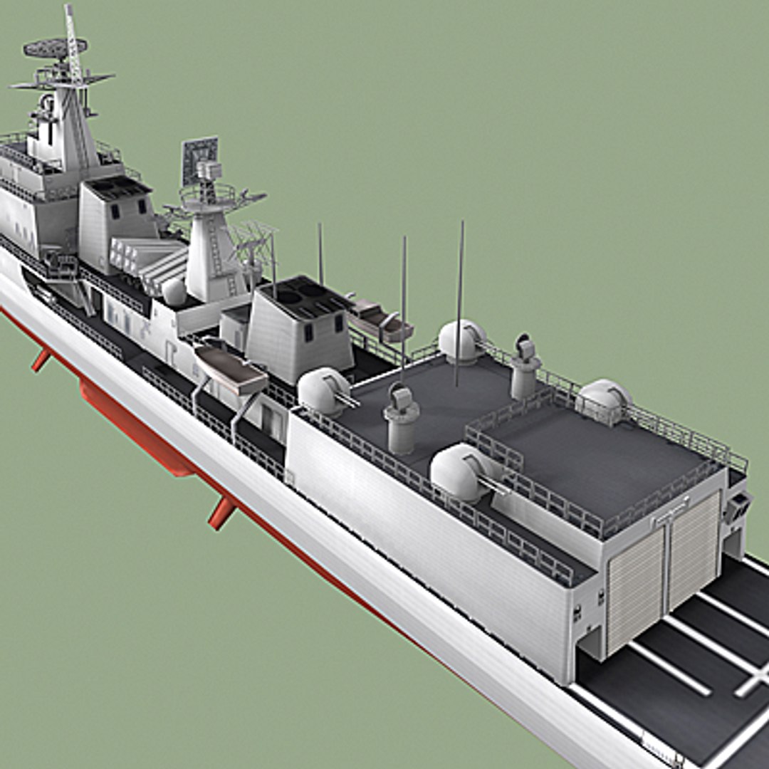 type 051b luhai class 3d model