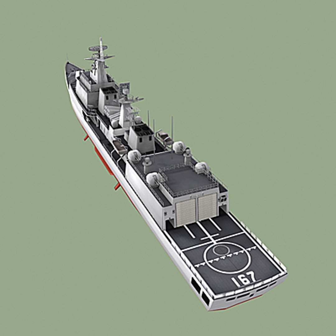 type 051b luhai class 3d model
