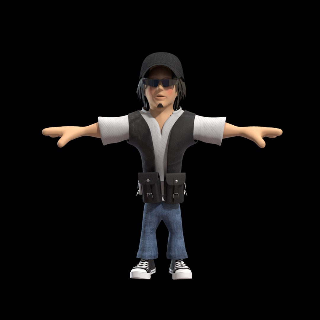 3d man cartoon character