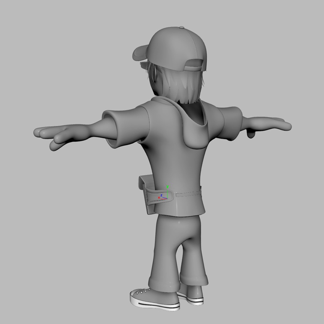 3d man cartoon character