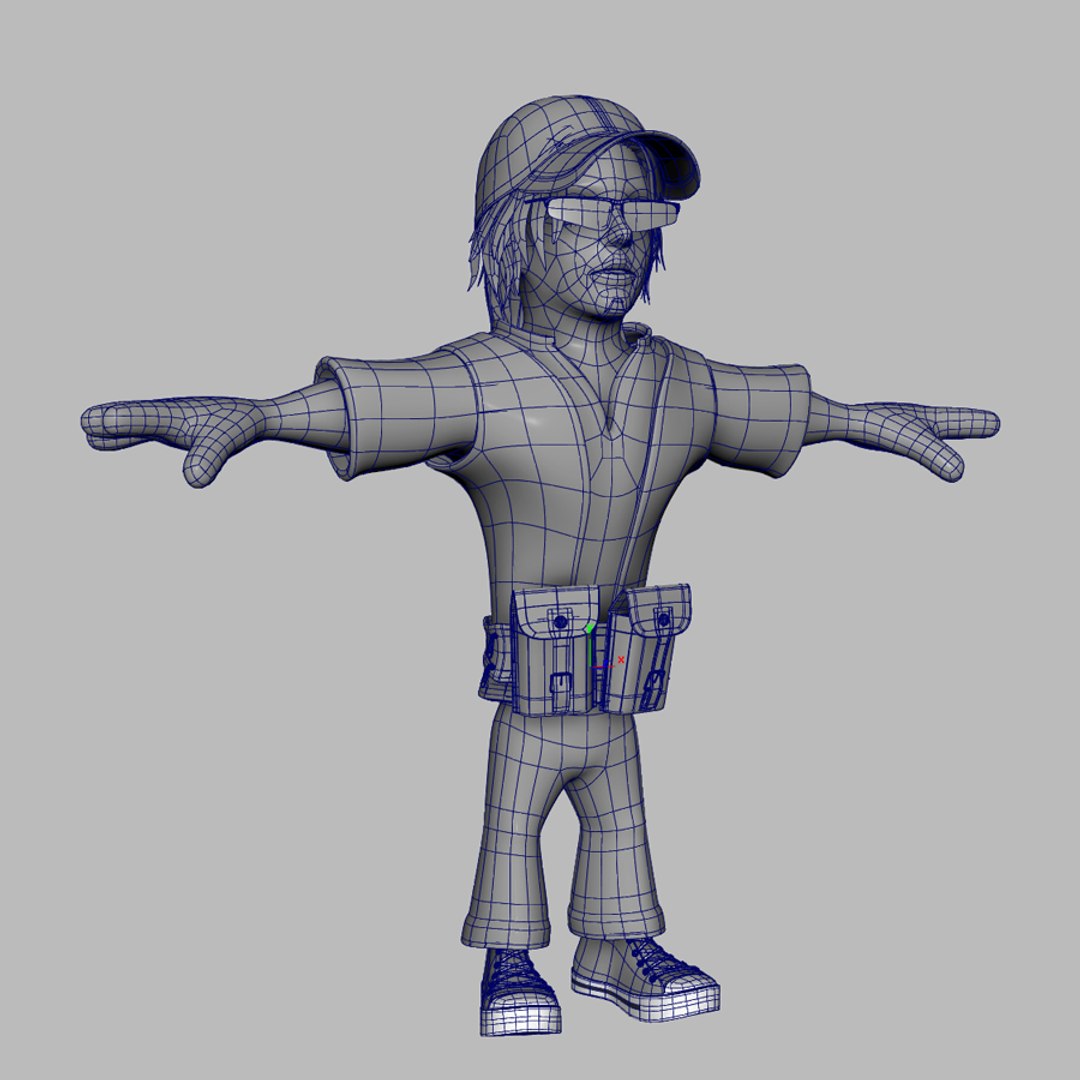 3d man cartoon character