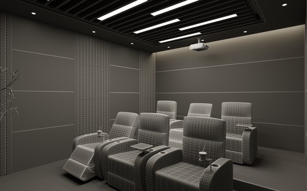 3D model room home theater - TurboSquid 1698463