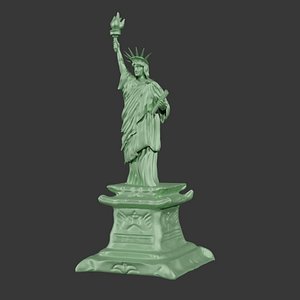 Download 3D The Statue Of Liberty Blender Models - TurboSquid