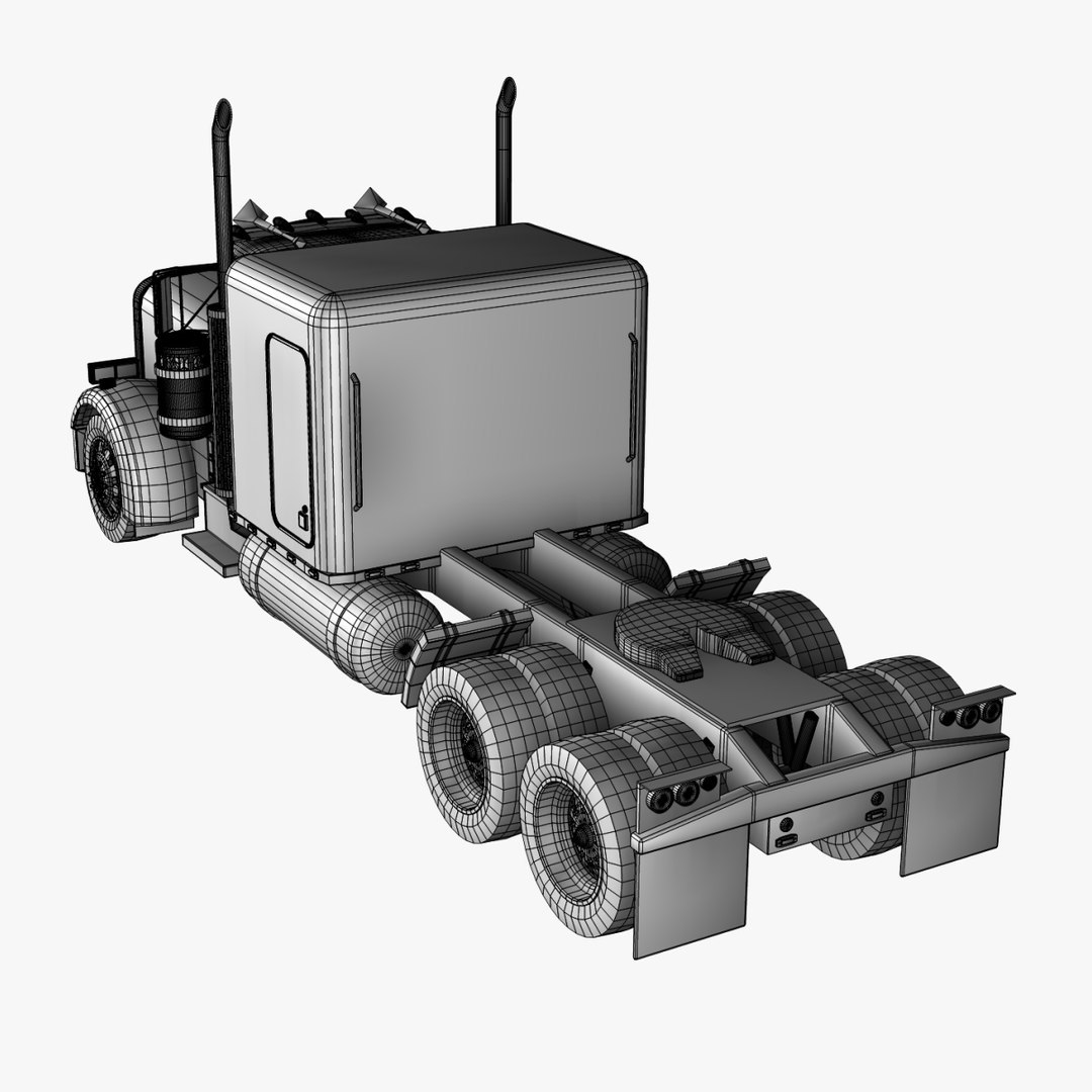 C4d 359 Box Trailer Truck