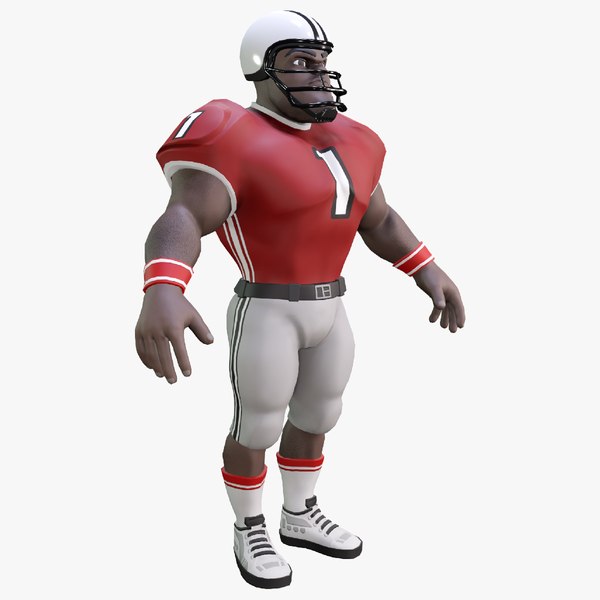 modelo 3d American Football Touchdown Character 06A - TurboSquid 1979697