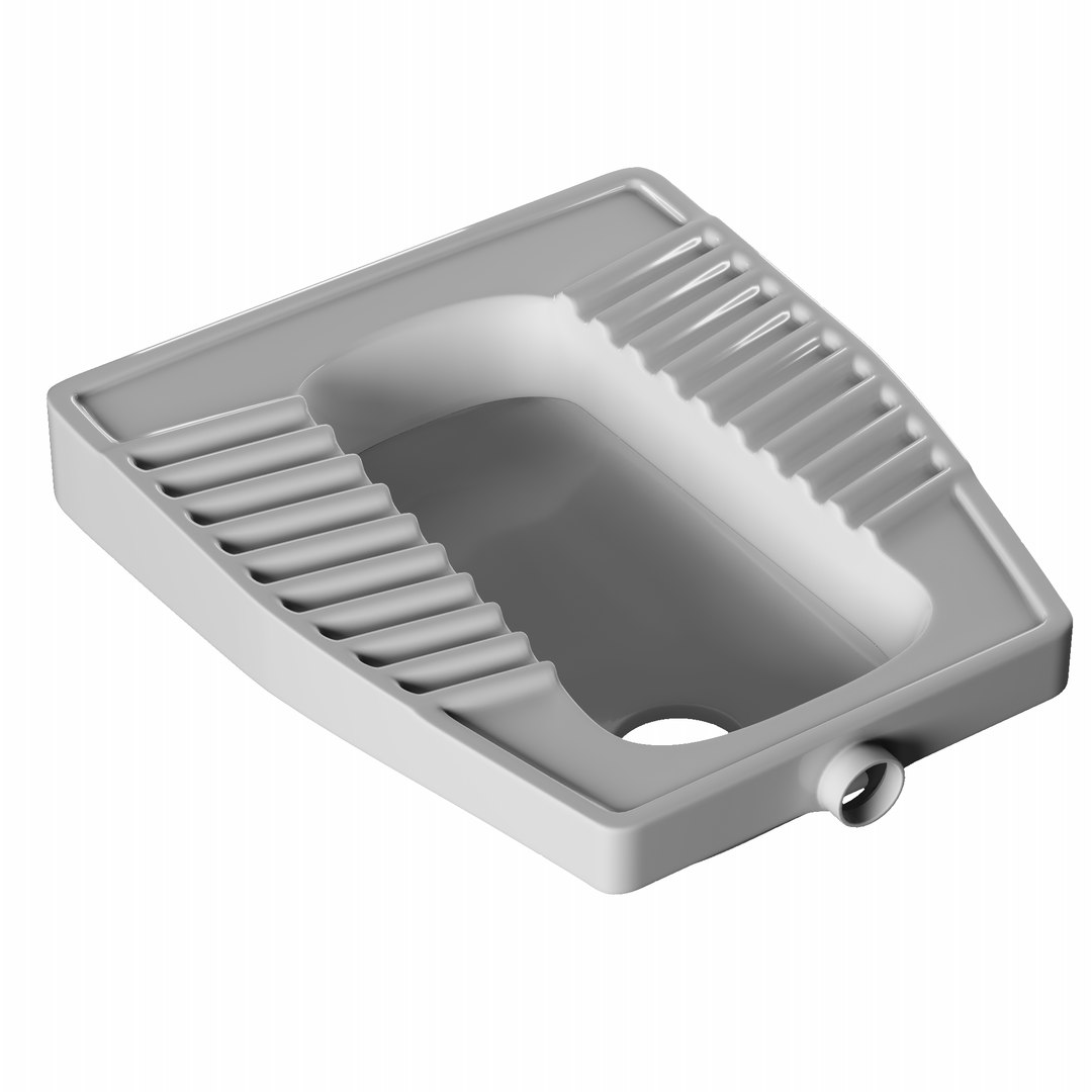 Eastern Pan Toilet 3D Model - TurboSquid 1692068