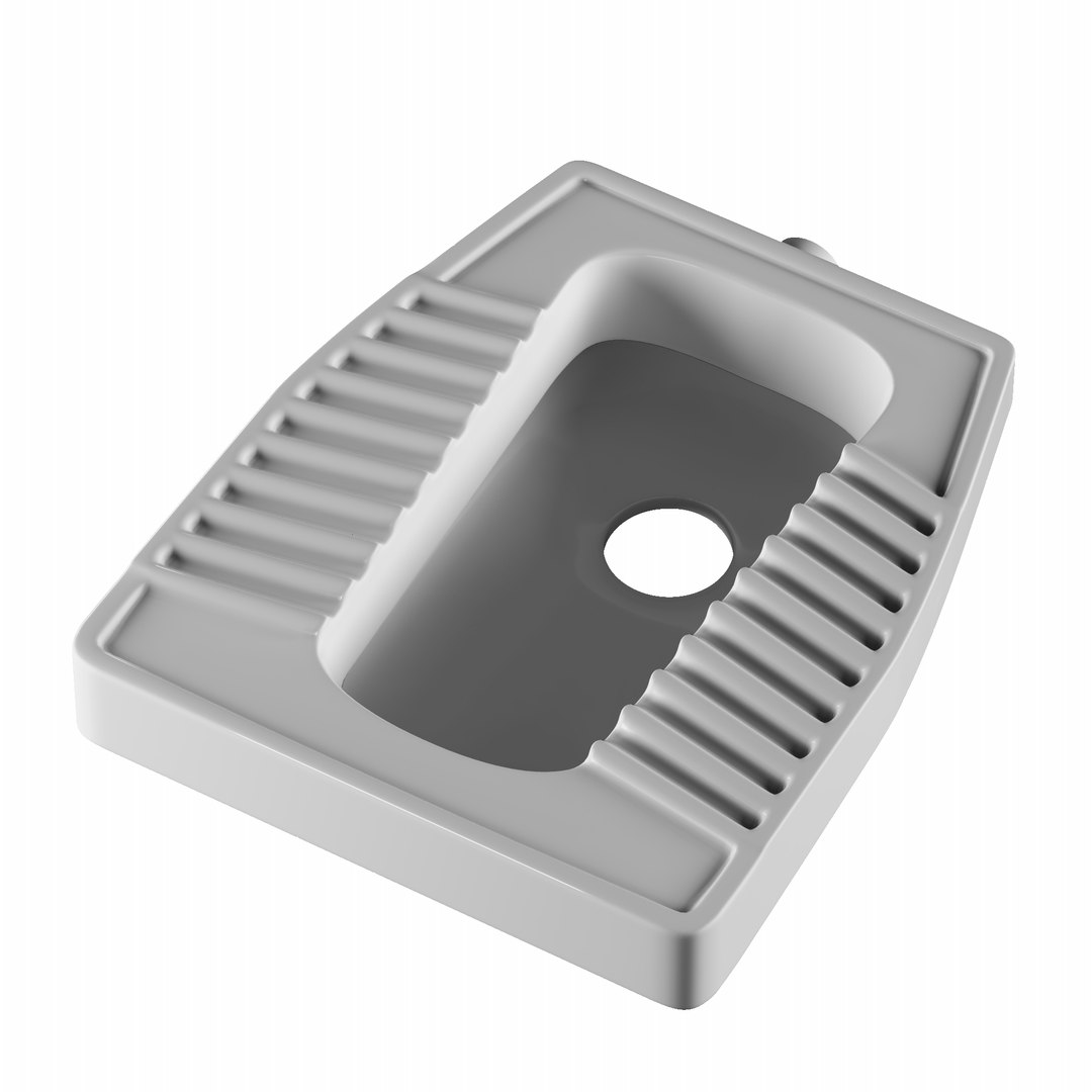 Eastern Pan Toilet 3D Model - TurboSquid 1692068