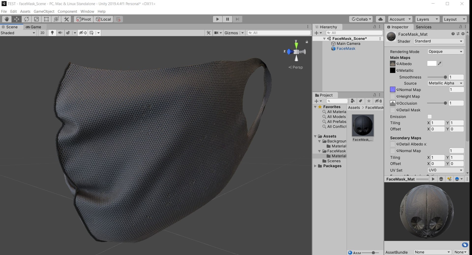 Worn Face Mask 3D - TurboSquid 1621818