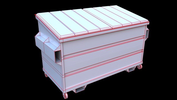Low Poly Industrial Dumpster 3D model - TurboSquid 1988296