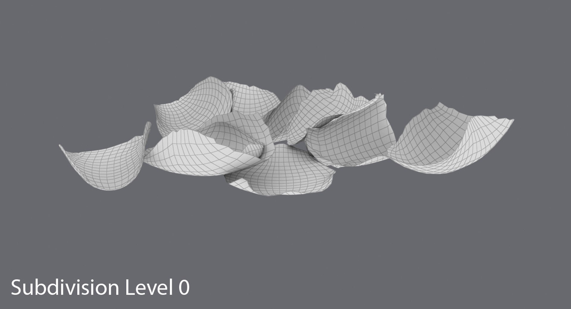 Rose Petals 3d Model