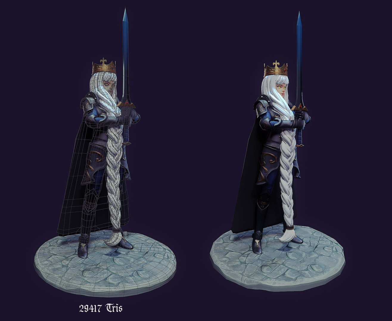 3D Model Queen Arthur Anim Rig - TurboSquid 2139368