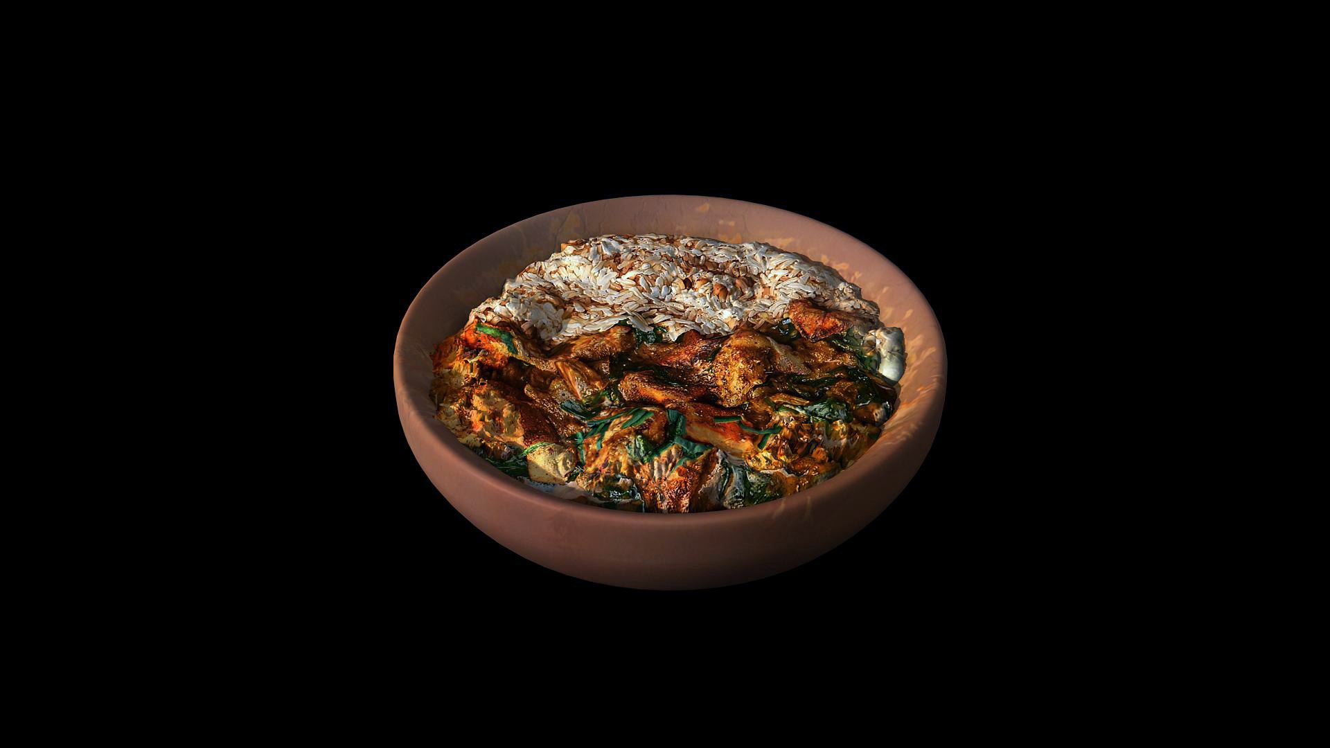 3D Indian Chicken Curry Model - TurboSquid 2329288