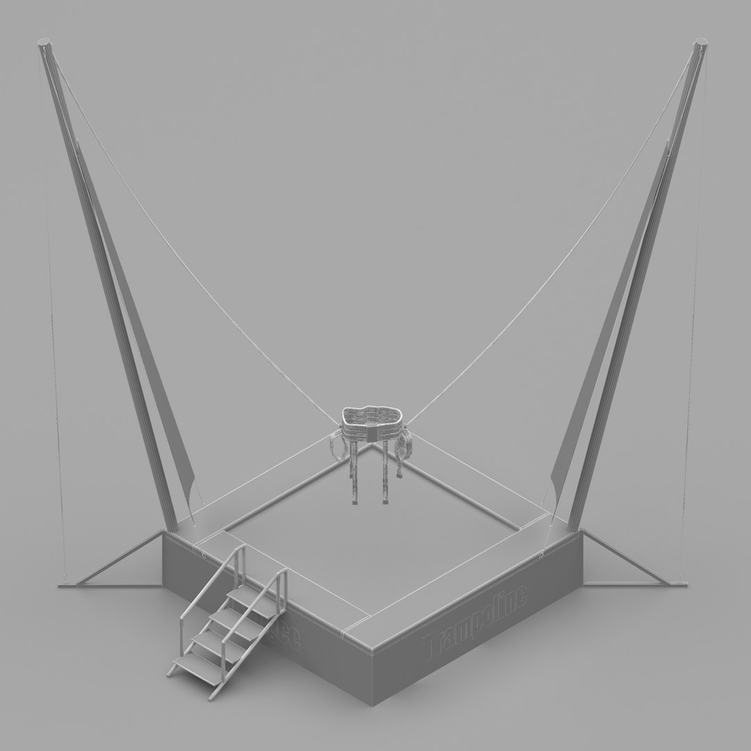 Bungee Trampoline 3D Model - TurboSquid 1726094