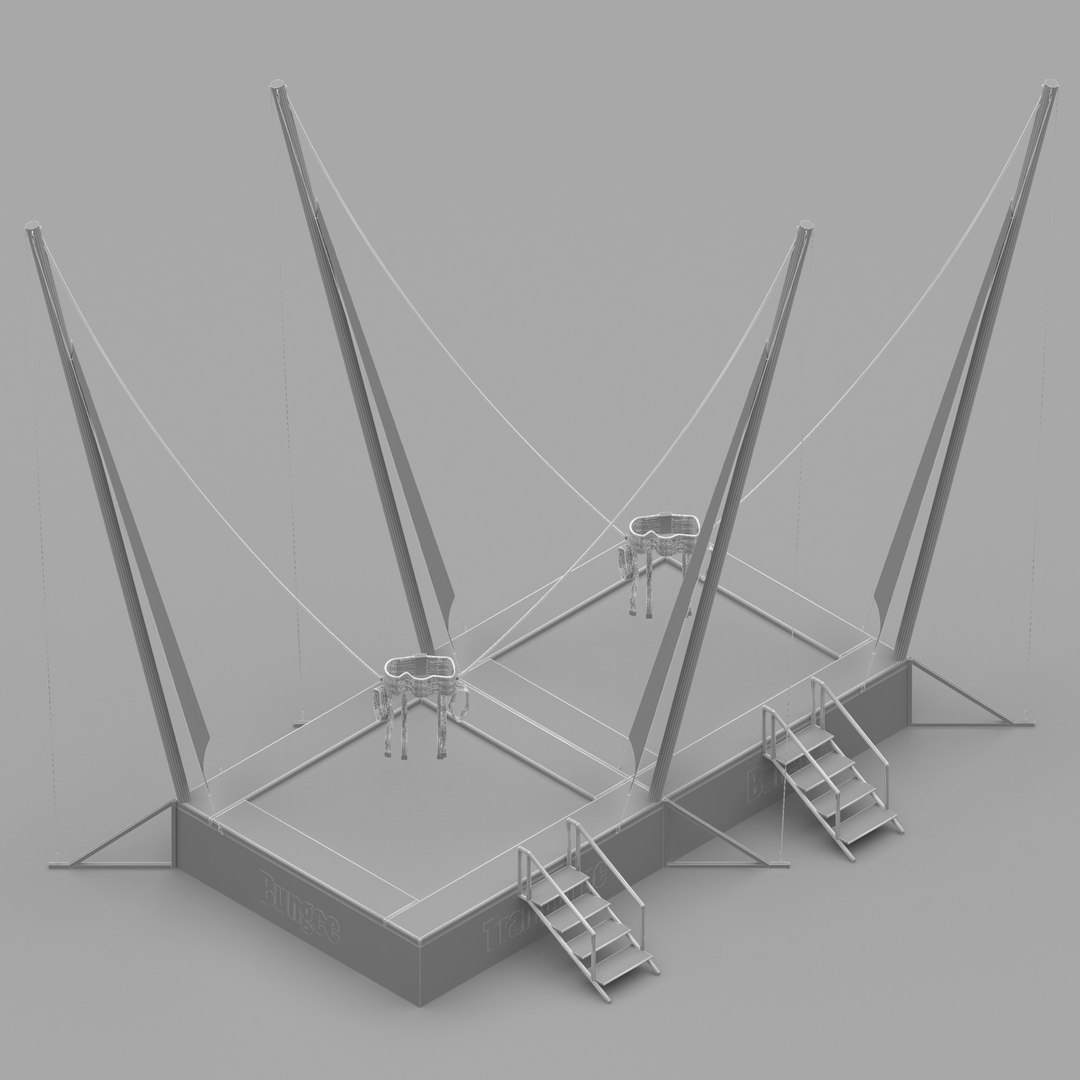 Bungee Trampoline 3D Model - TurboSquid 1726094