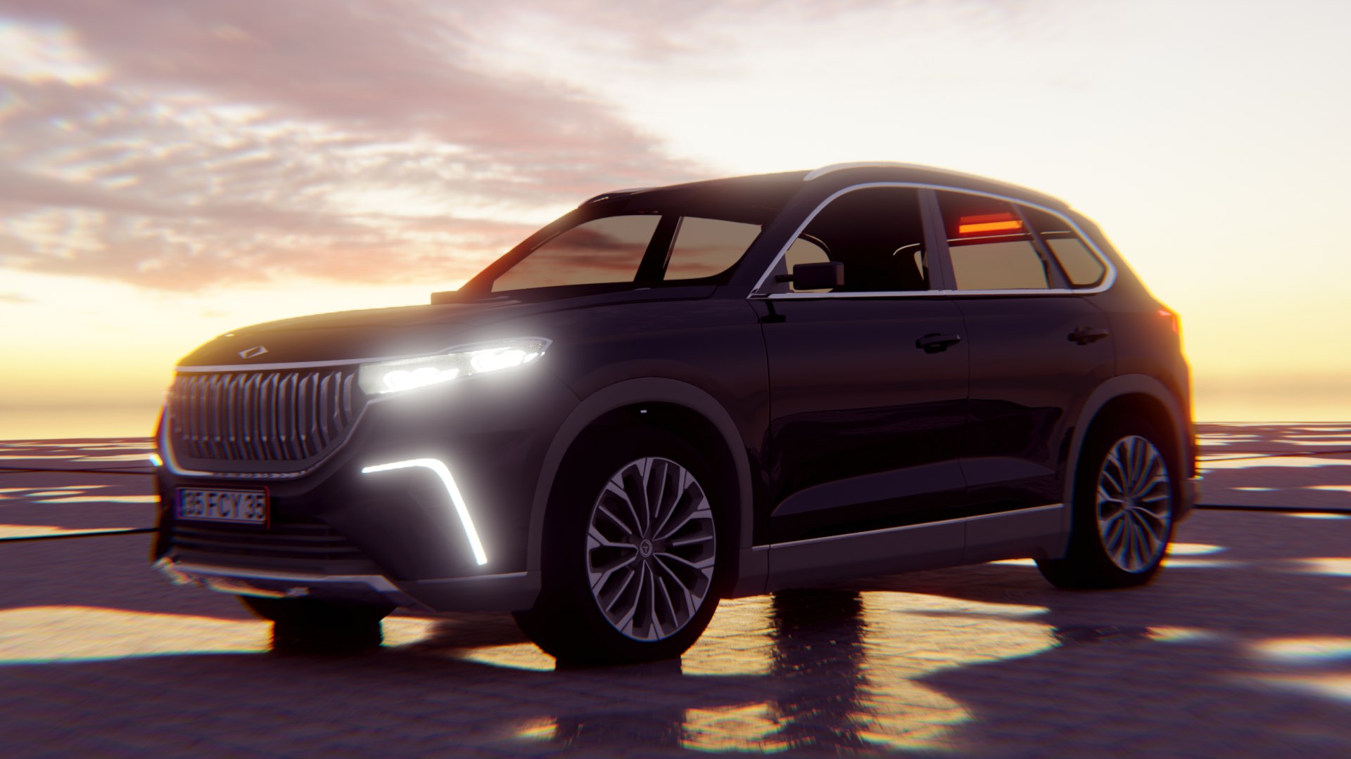 TOGG T10X Electric Car 3D-Modell - TurboSquid 2085337