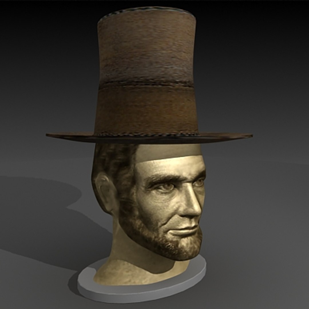 3d Head President Abraham Model