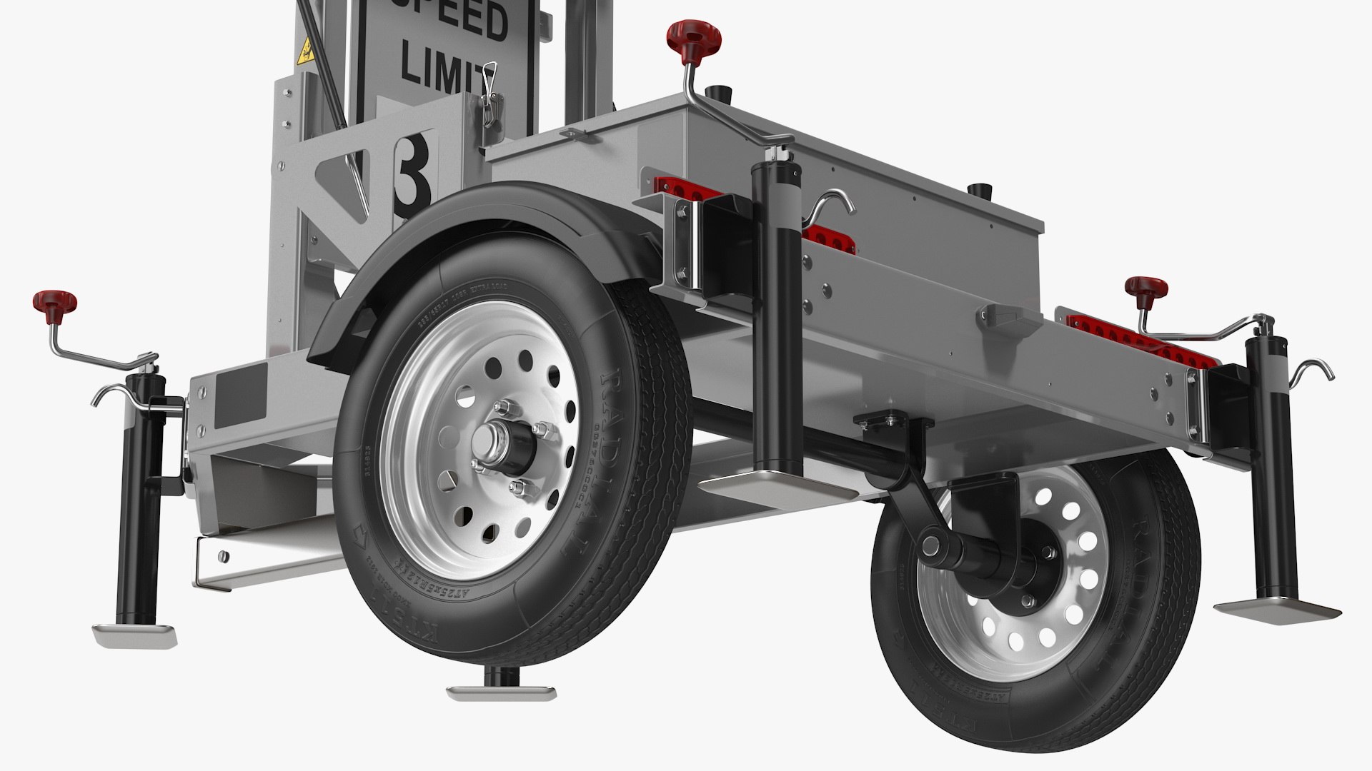 Mobile Trailer Matrix Messaging 3D Model - TurboSquid 1632519