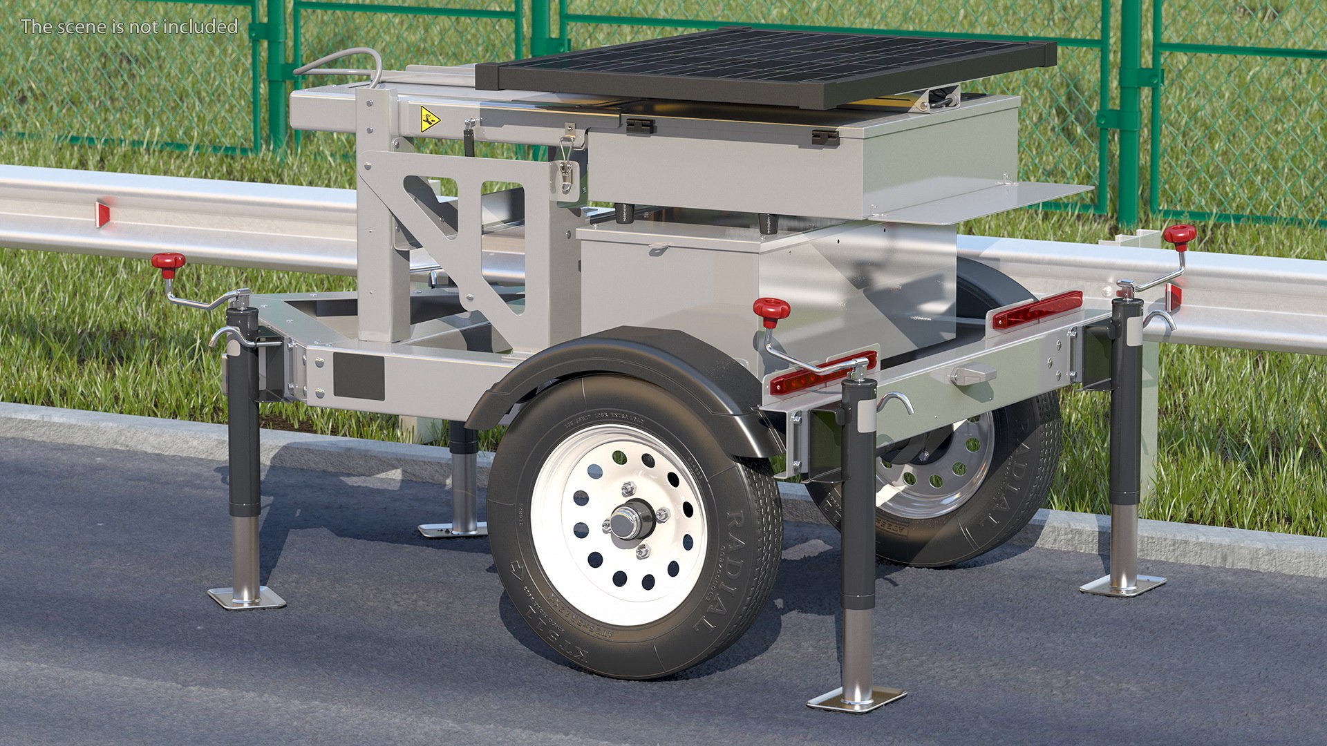 Mobile Trailer Matrix Messaging 3D Model - TurboSquid 1632519