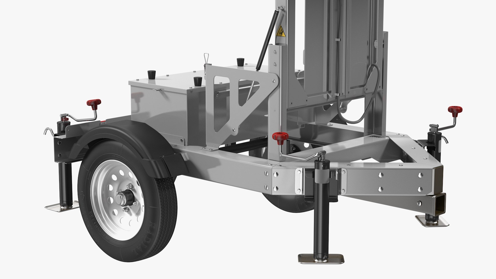 Mobile Trailer Matrix Messaging 3D Model - TurboSquid 1632519