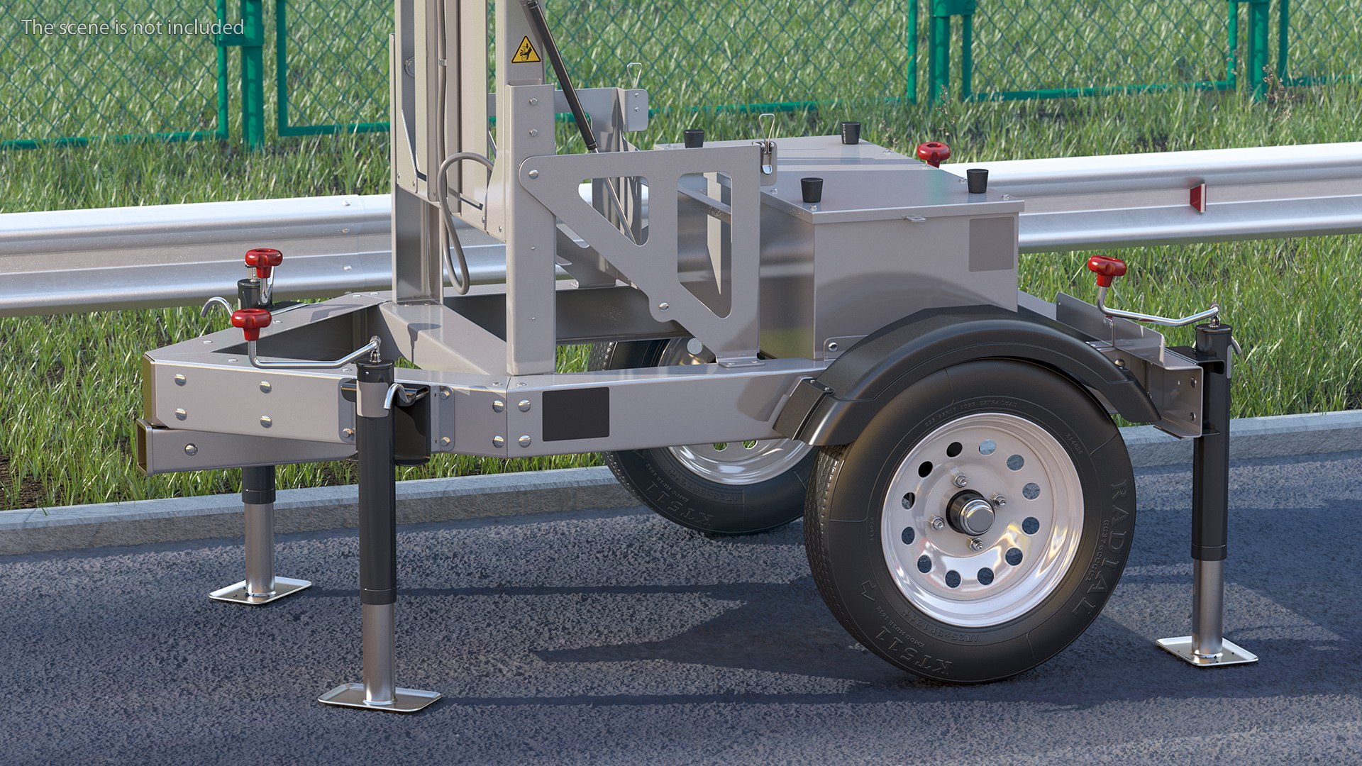 Mobile Trailer Matrix Messaging 3D Model - TurboSquid 1632519