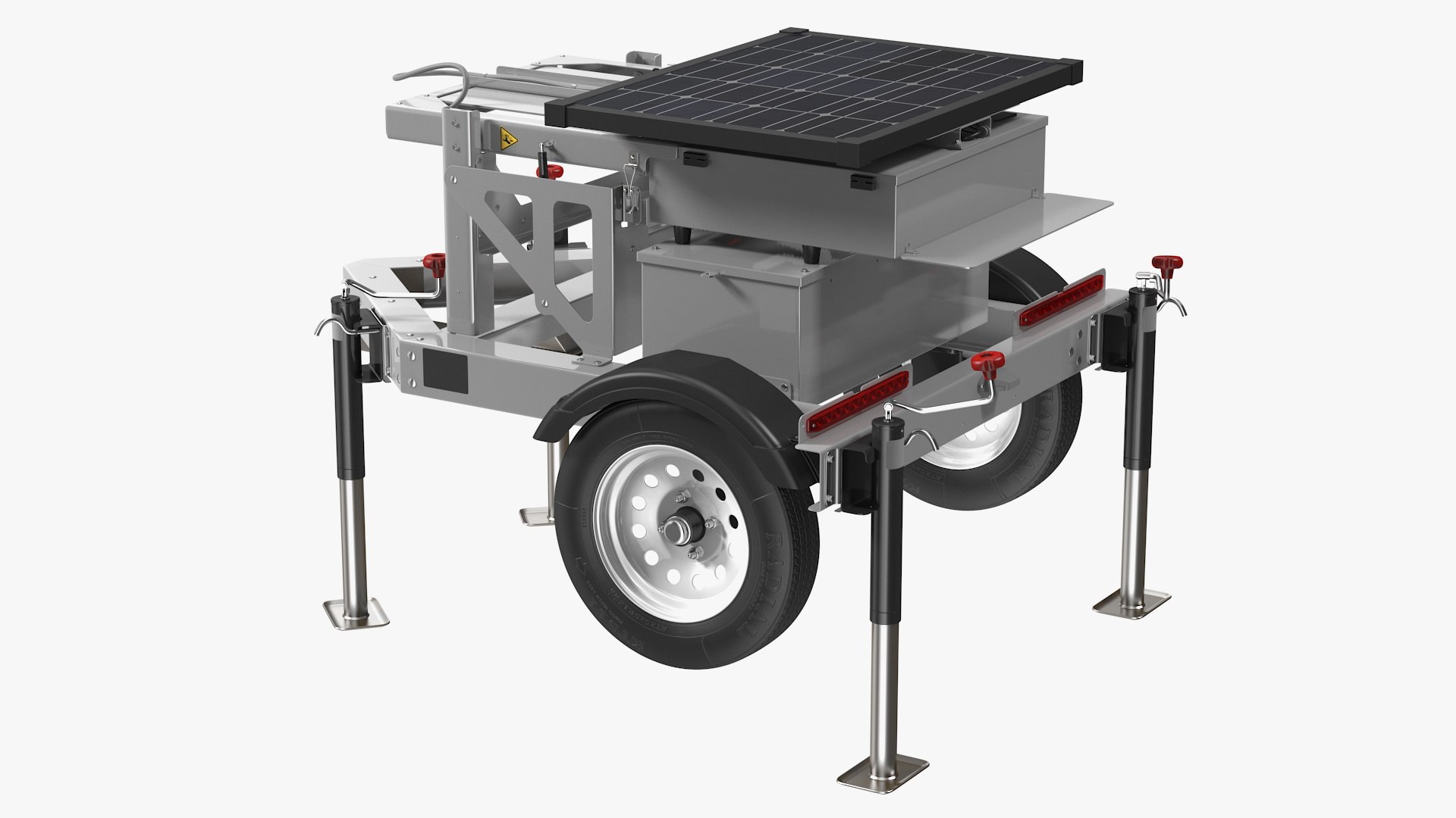 Mobile Trailer Matrix Messaging 3D Model - TurboSquid 1632519