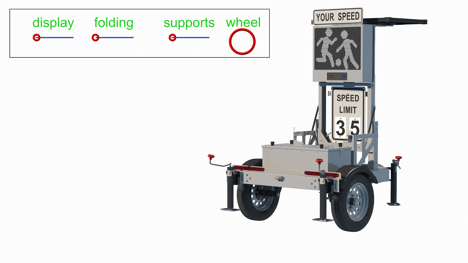 Mobile Trailer Matrix Messaging 3D Model - TurboSquid 1632519