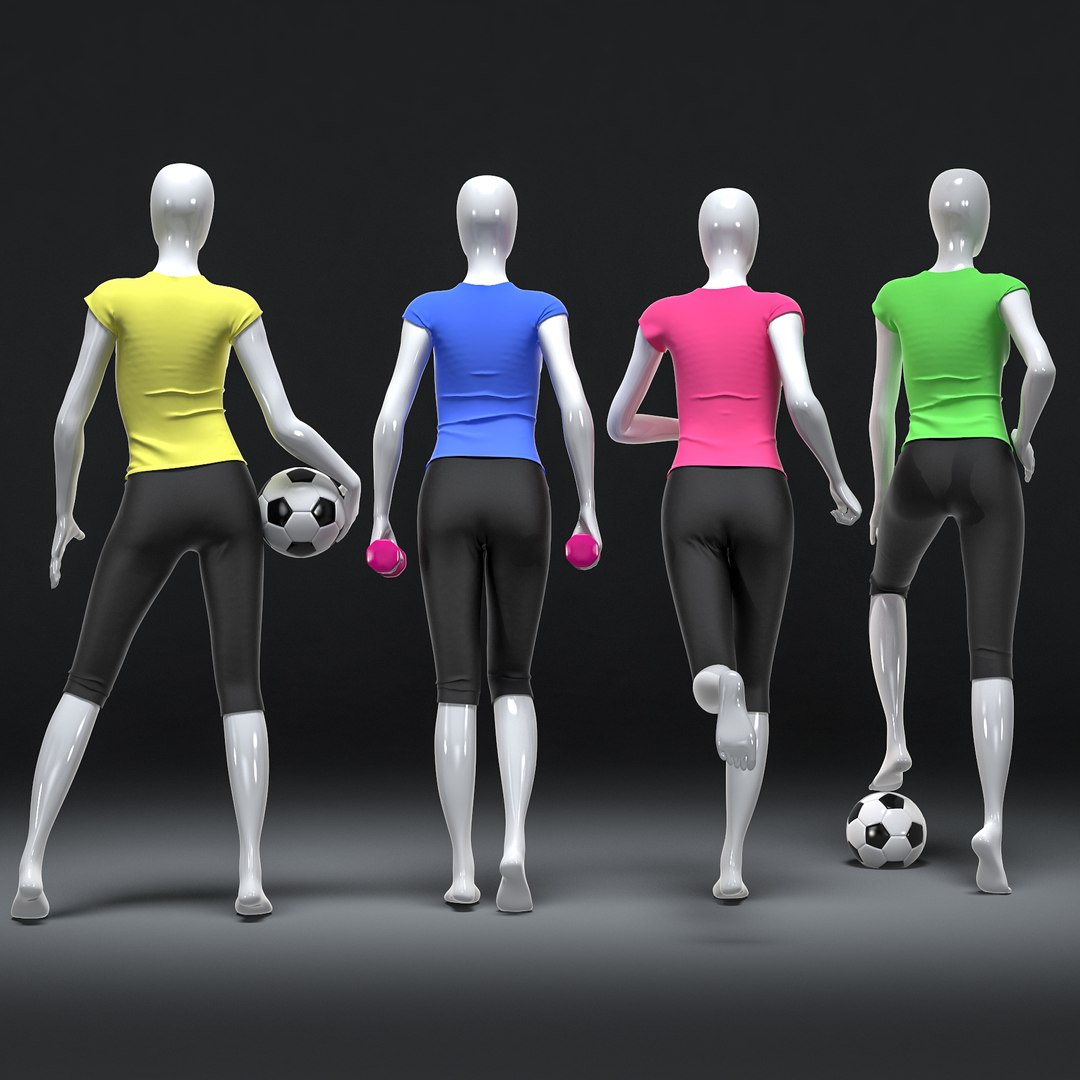 Set Female Sport 3D Model - TurboSquid 1164208