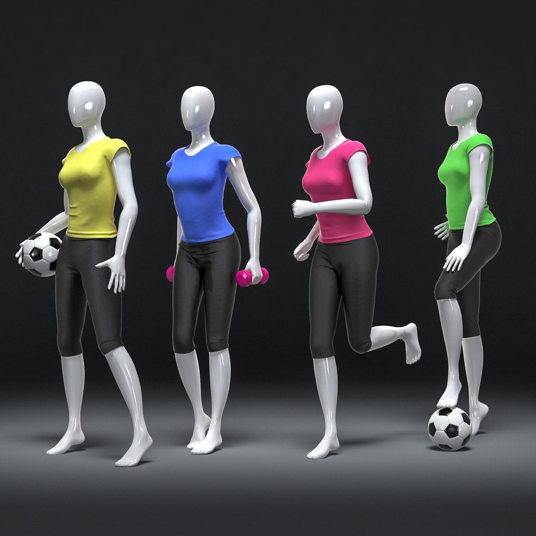 Set Female Sport 3D Model - TurboSquid 1164208
