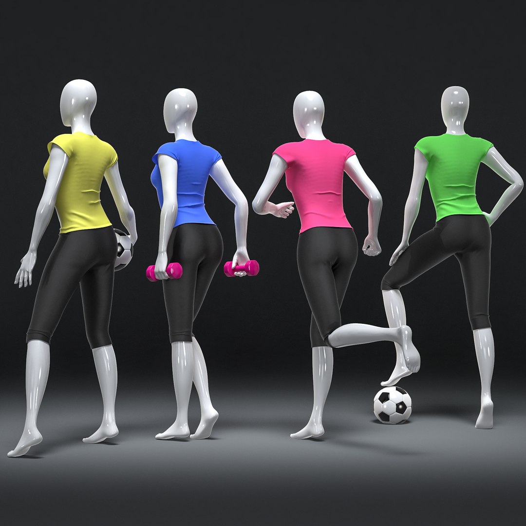 Set Female Sport 3D Model - TurboSquid 1164208