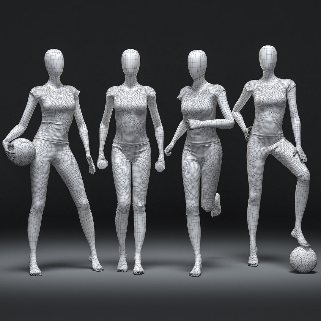 Set Female Sport 3D Model - TurboSquid 1164208