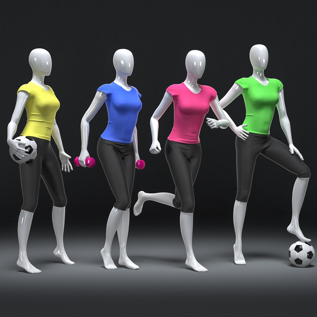 Set Female Sport 3D Model - TurboSquid 1164208