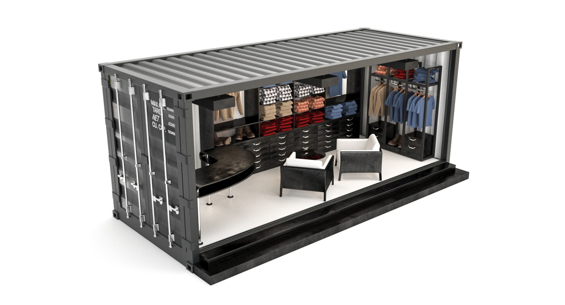 3D Container Store - TurboSquid 1230247