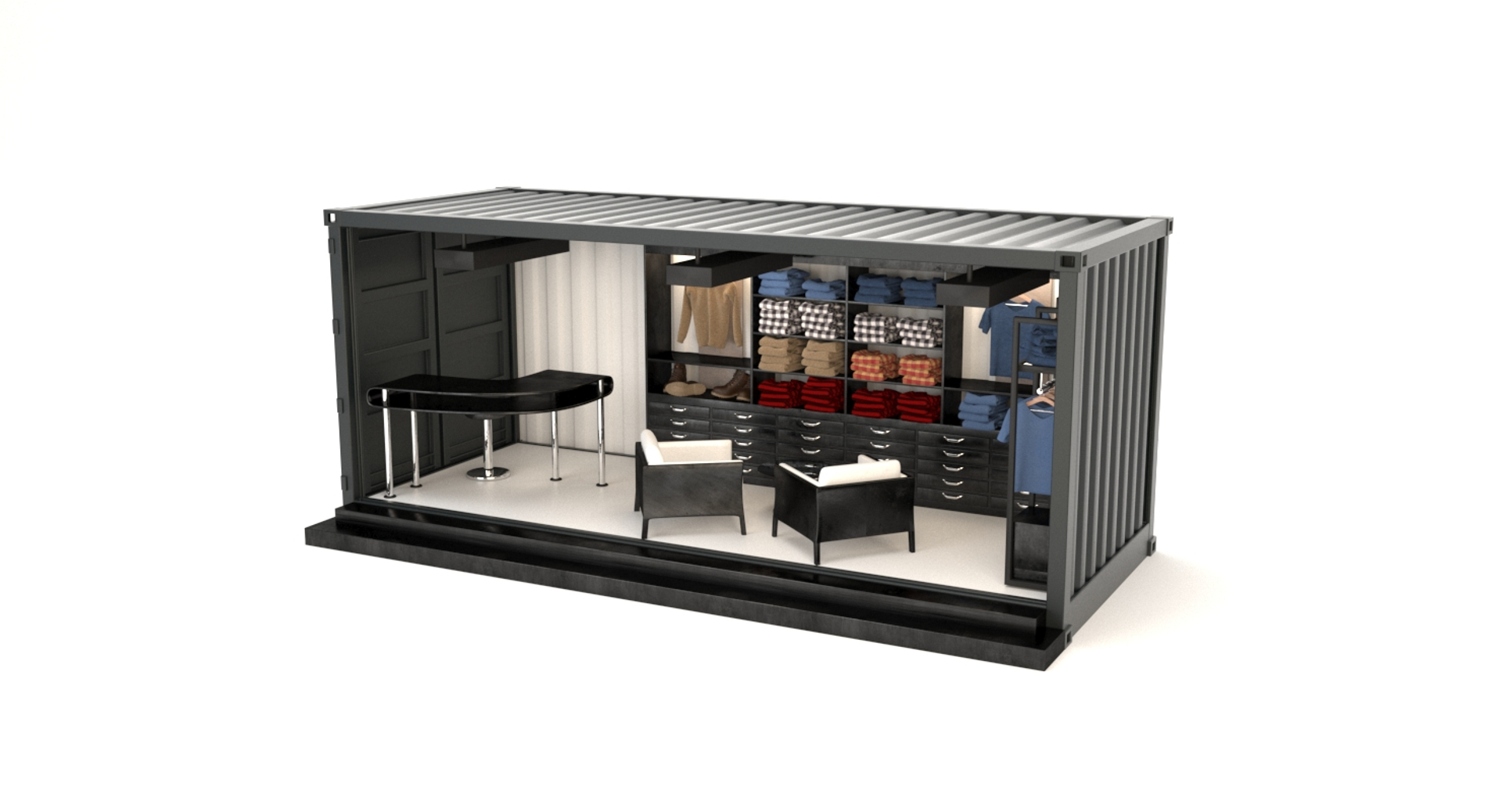3D Container Store - TurboSquid 1230247