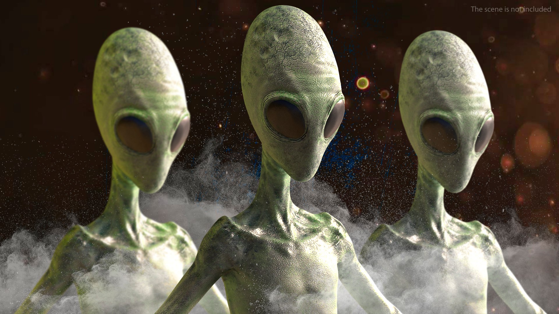 Green Alien Head 3D Model - TurboSquid 1628925