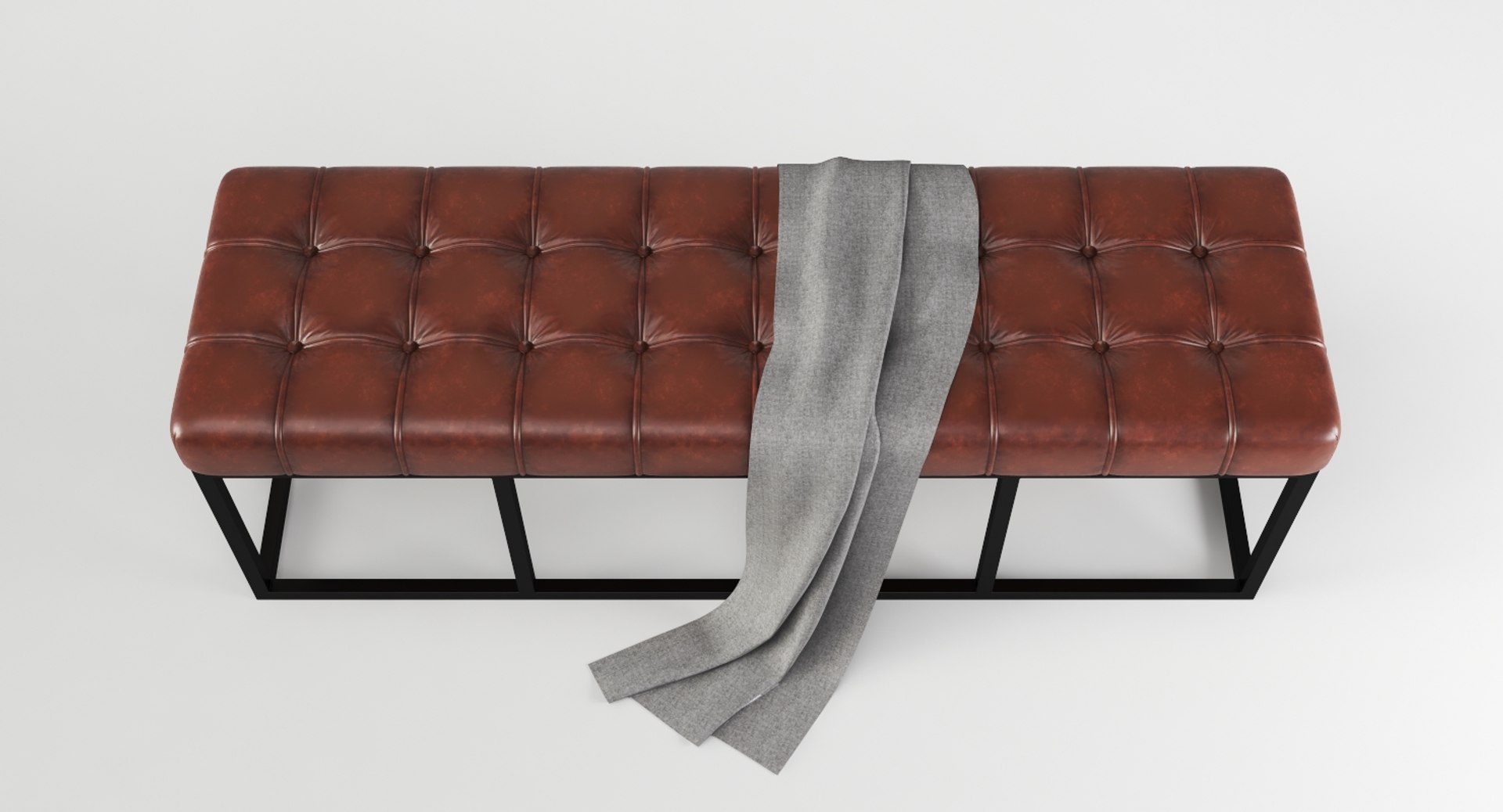 Leather bench 3D model - TurboSquid 1400381