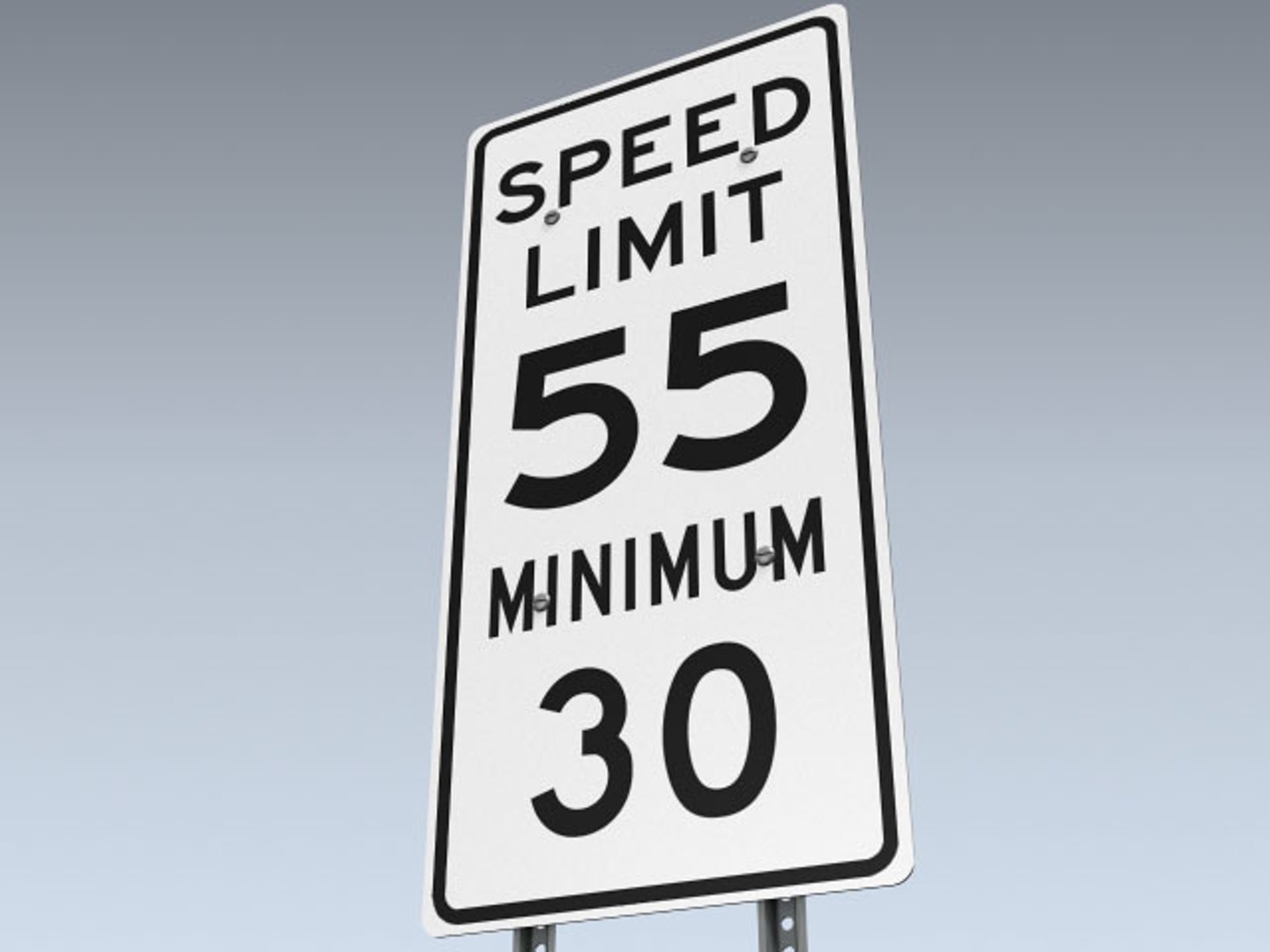 Speed Limit Sign 3d 3ds