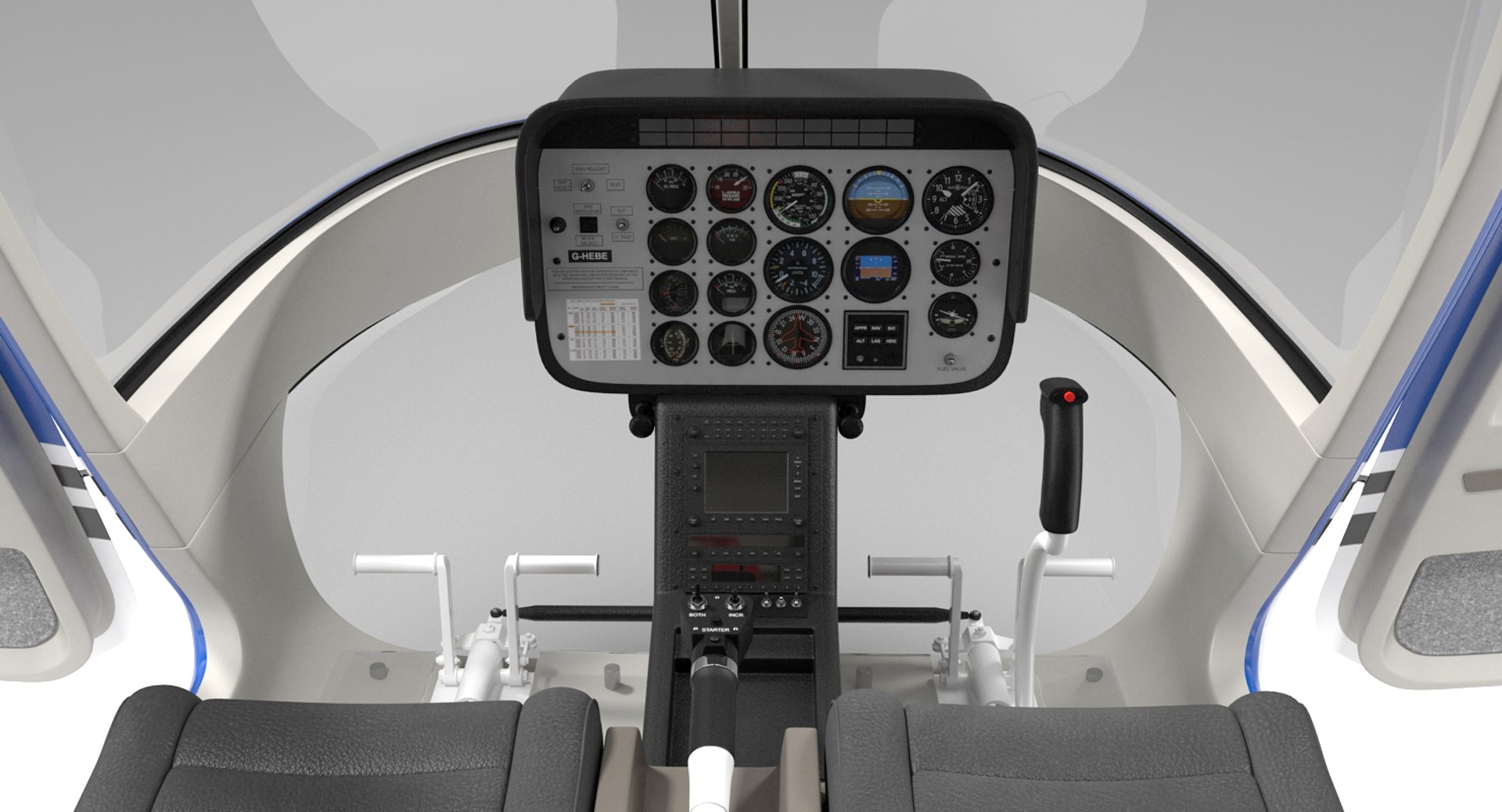 Bell 206 Jetranger 3d Model