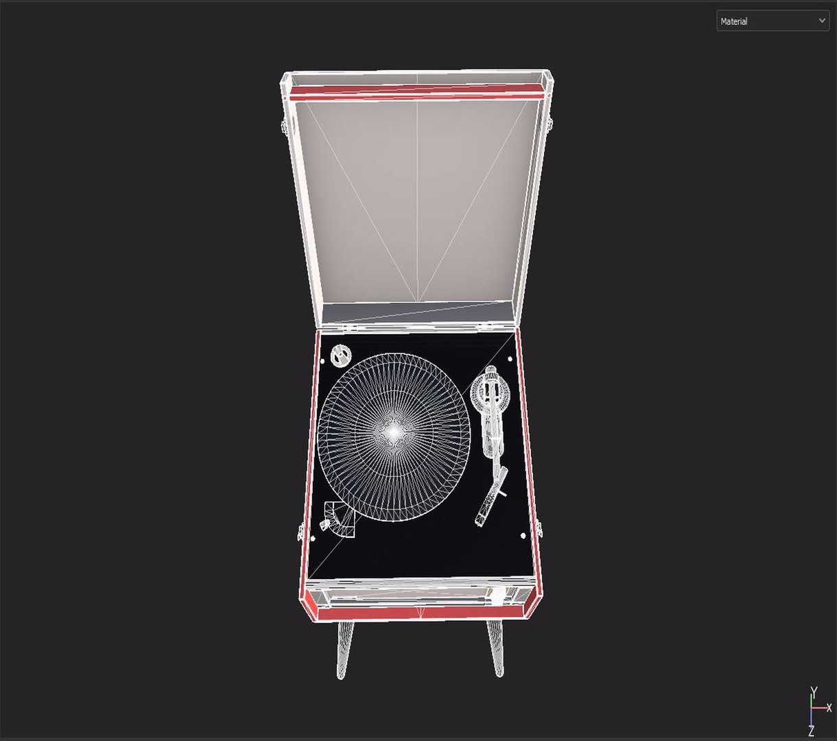 Record Player Model - TurboSquid 2033421