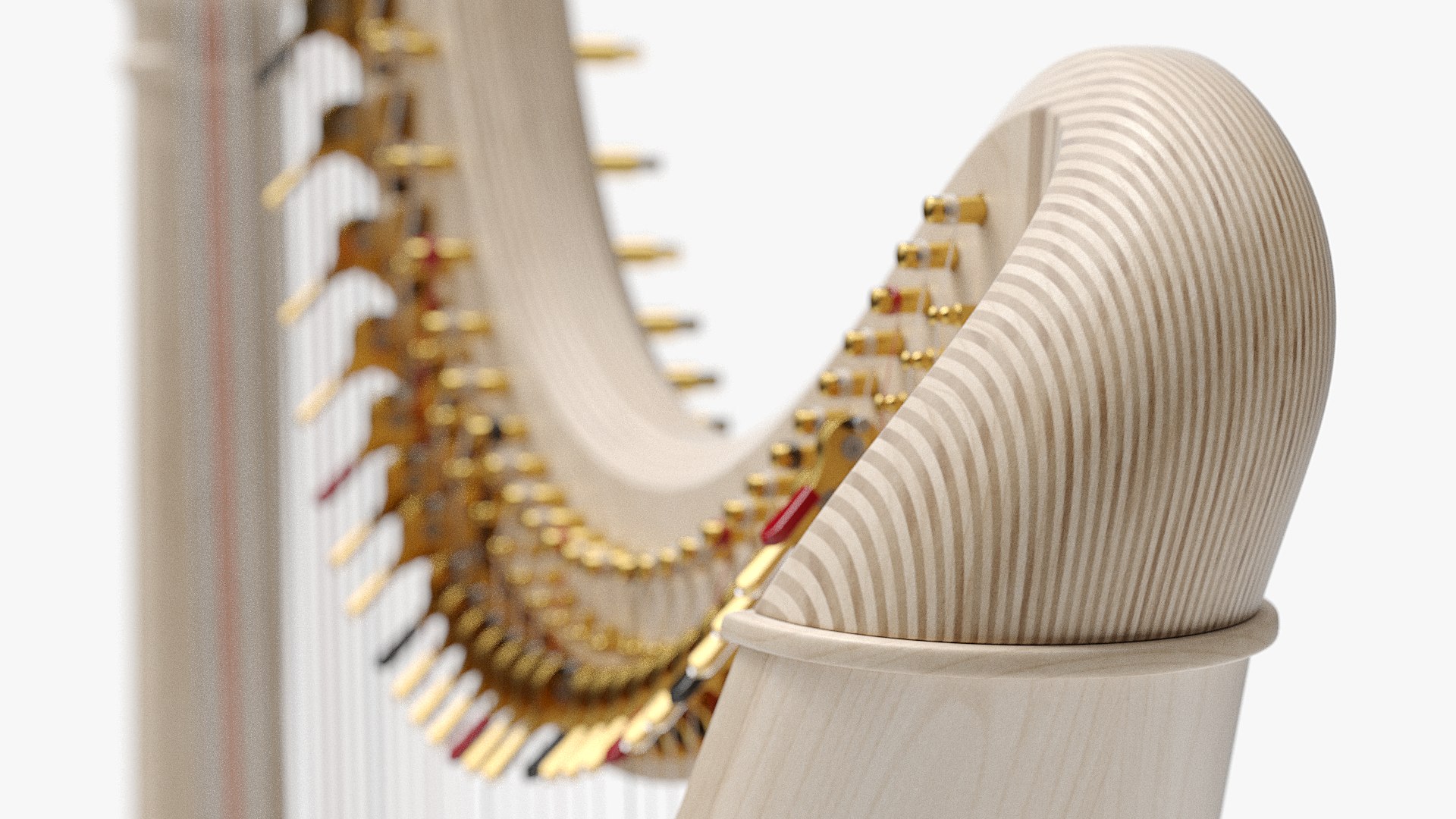 3D Model Realistic Lever Harp - TurboSquid 1557122