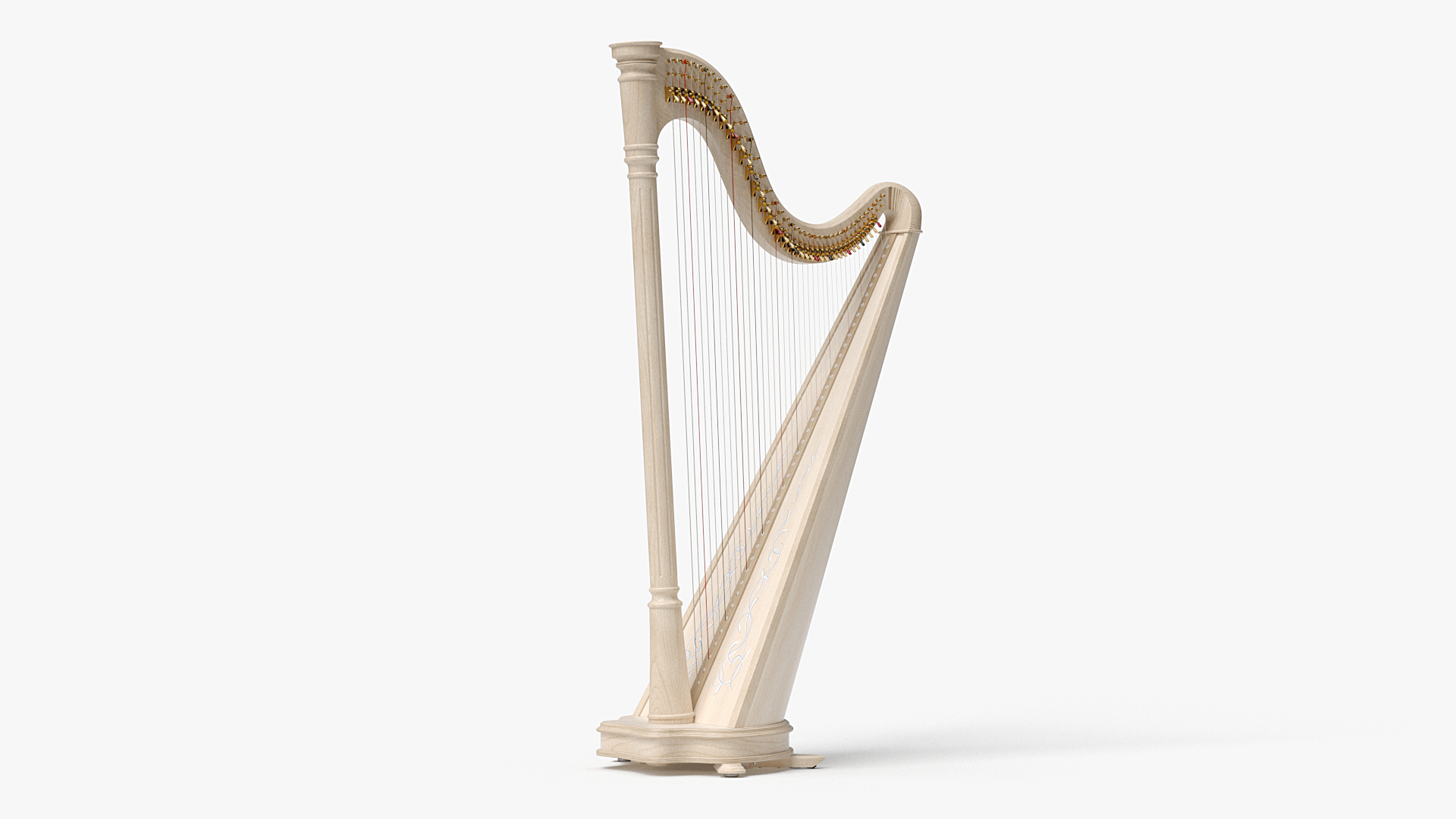 3D Model Realistic Lever Harp - TurboSquid 1557122