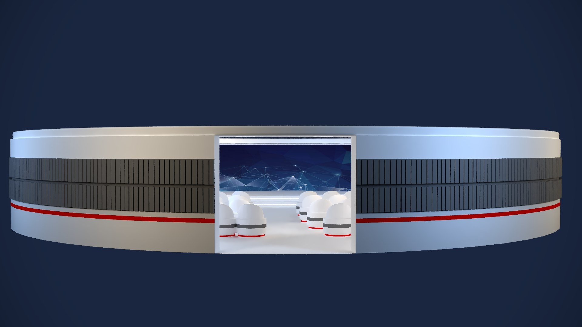 Breakout Stage - Set Design Round Area Seating Stage 3D Model ...