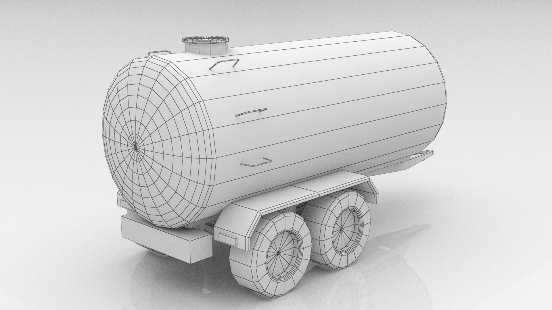 3D Model Tank Trailer - TurboSquid 1932233