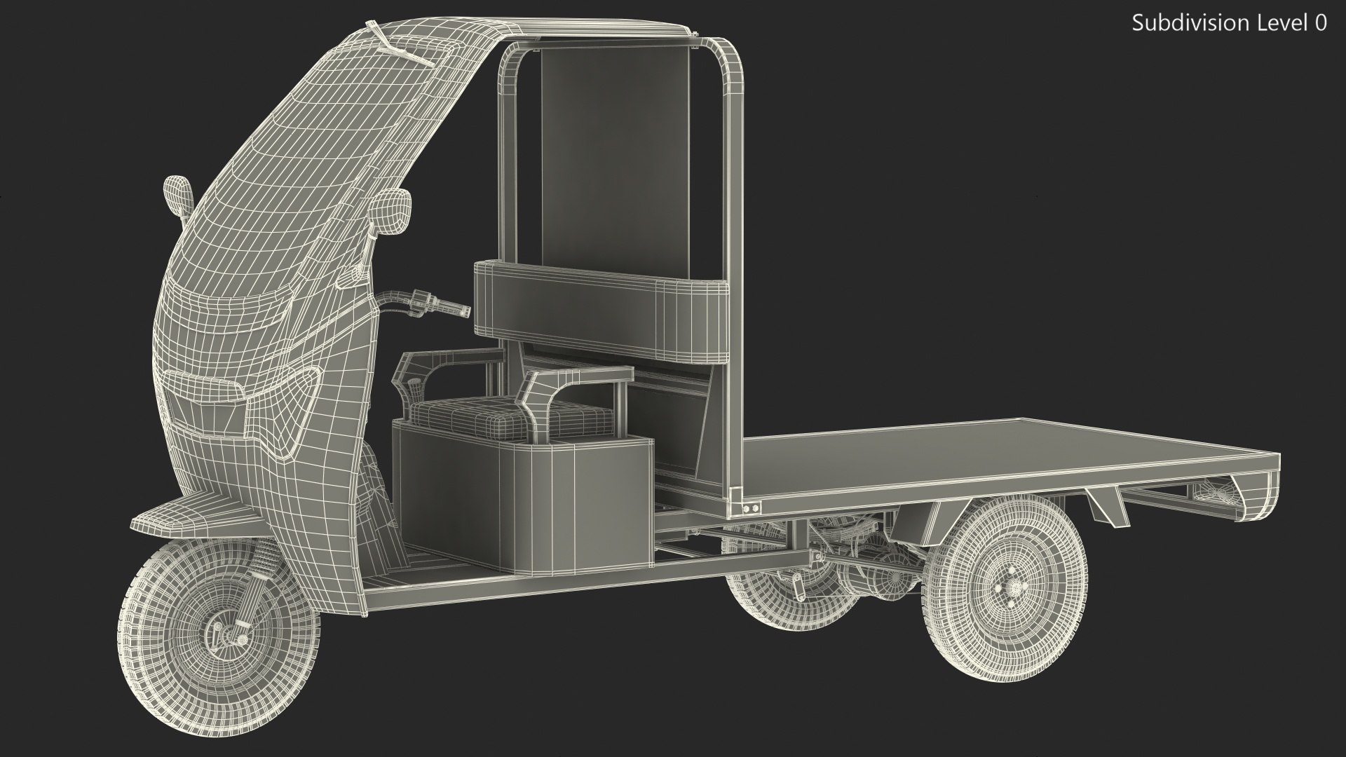 Wheeler Cargo Rickshaw 3D - TurboSquid 1587705