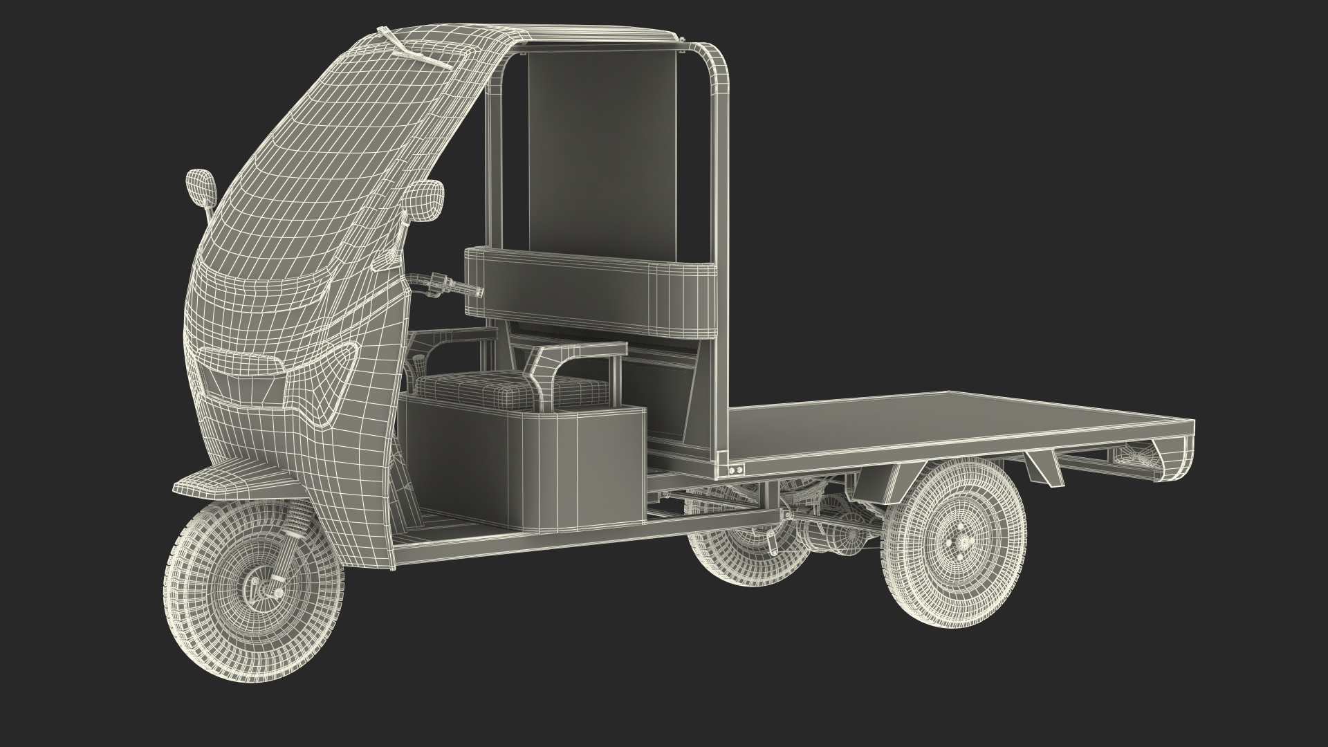 Wheeler Cargo Rickshaw 3D - TurboSquid 1587705